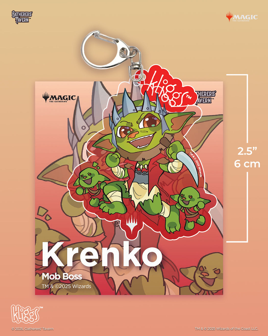 Krenko Mob Boss Kliggs Keychain – Gatherers' Tavern